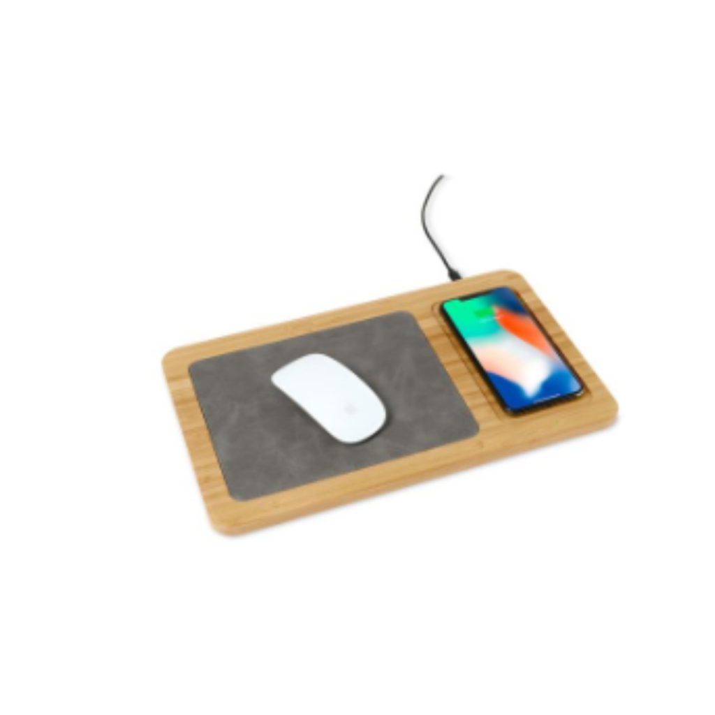Auden Bamboo Wireless Charging Mouse Pad - Priming USA